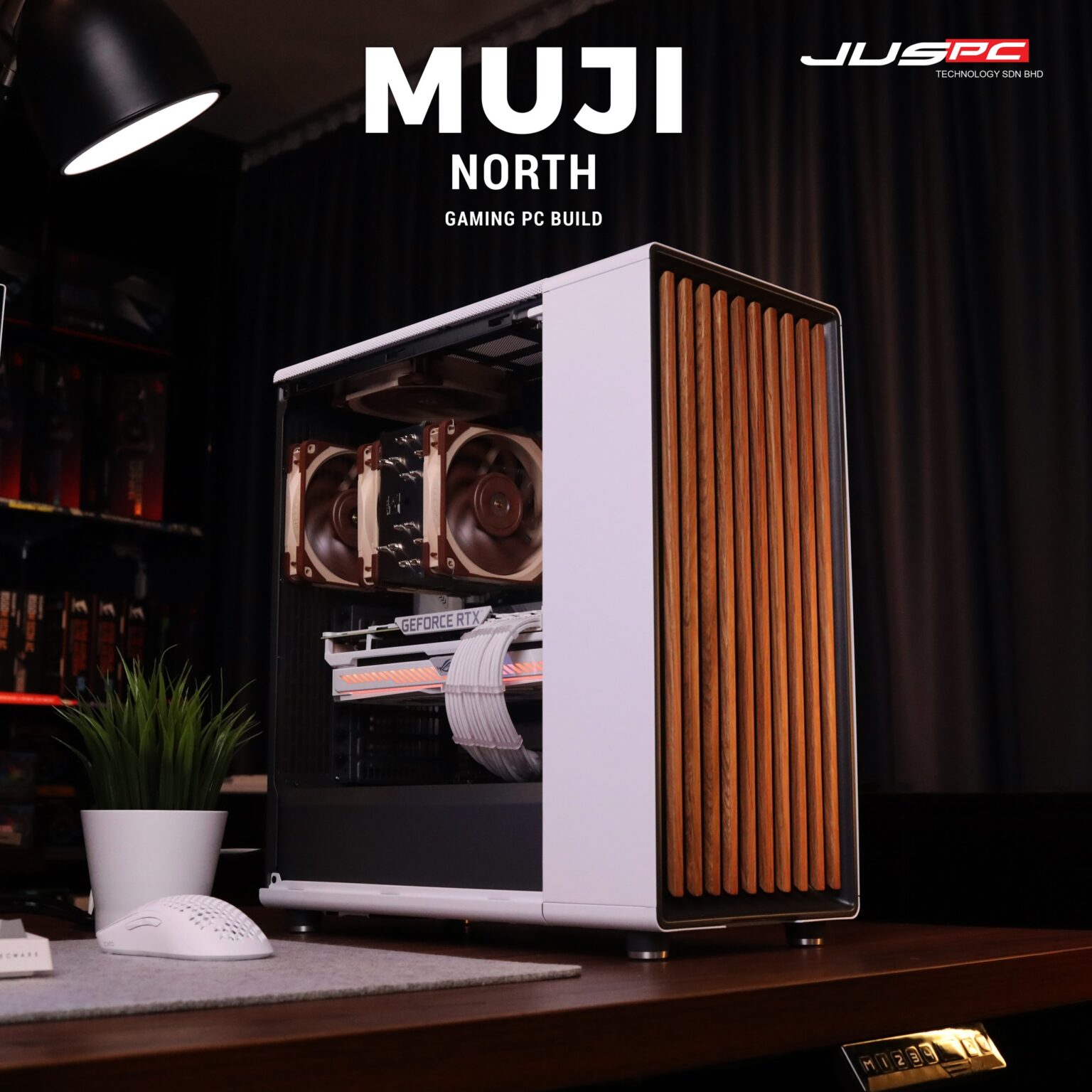 【Fractal Design North X Noctua MUJI Theme Setup With RM9K】 | JusPC