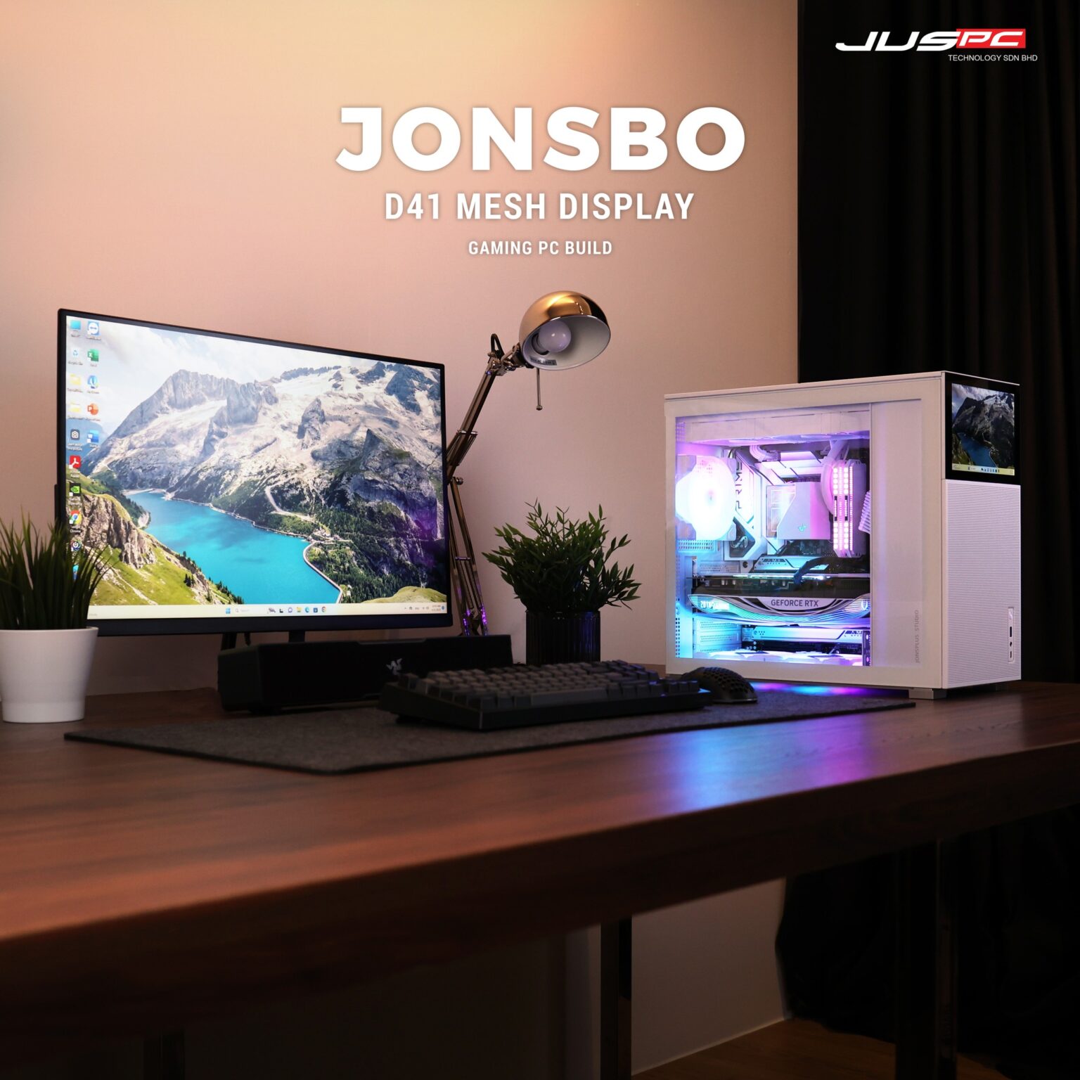【Jonsbo D41 Build With RTX 4090 Gaming White RIG】 | JusPC
