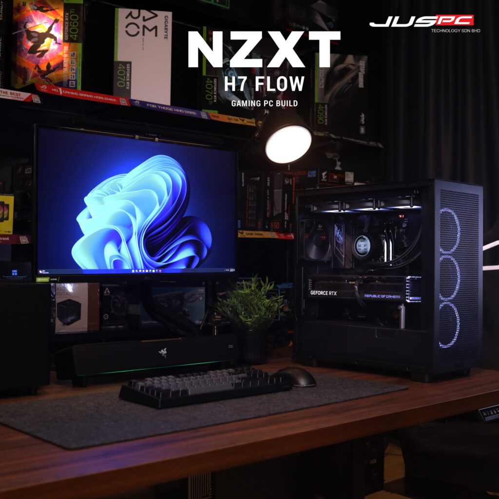【NZXT H7 Flow Matte Black Gaming RIG】 | JusPC