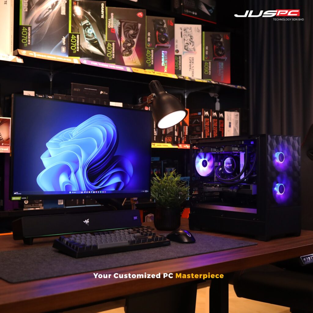 【Fractal Design POP MINI AIR Gaming Build Setup】 | JusPC