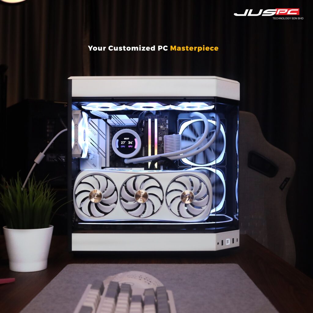 【HYTE Y60 Build With ZOTAC RTX4080 All White Edition】 | JusPC