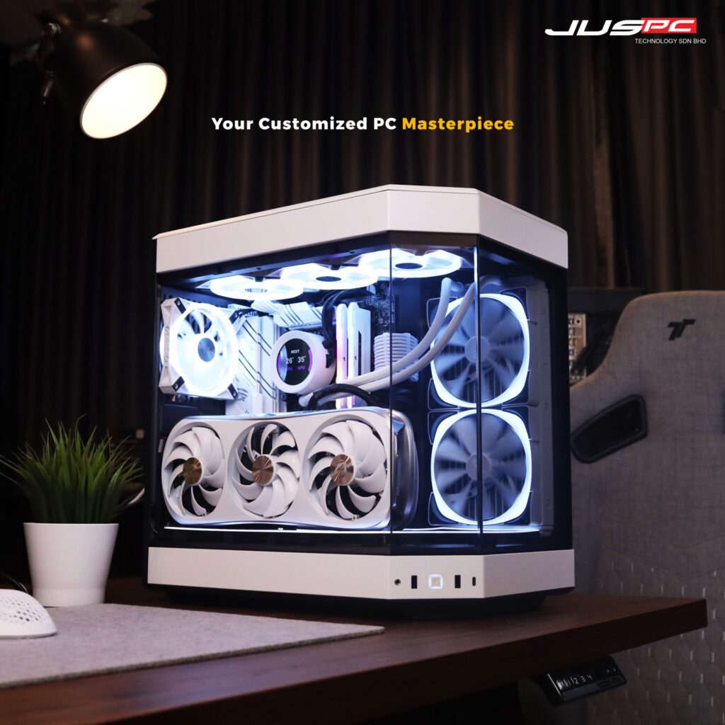 【HYTE Y60 Build With ZOTAC RTX4080 All White Edition】 | JusPC