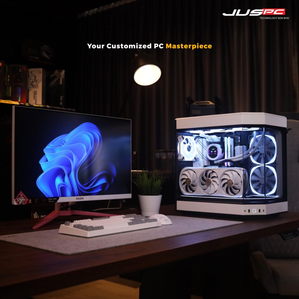 【HYTE Y60 Build With ZOTAC RTX4080 All White Edition】 | JusPC