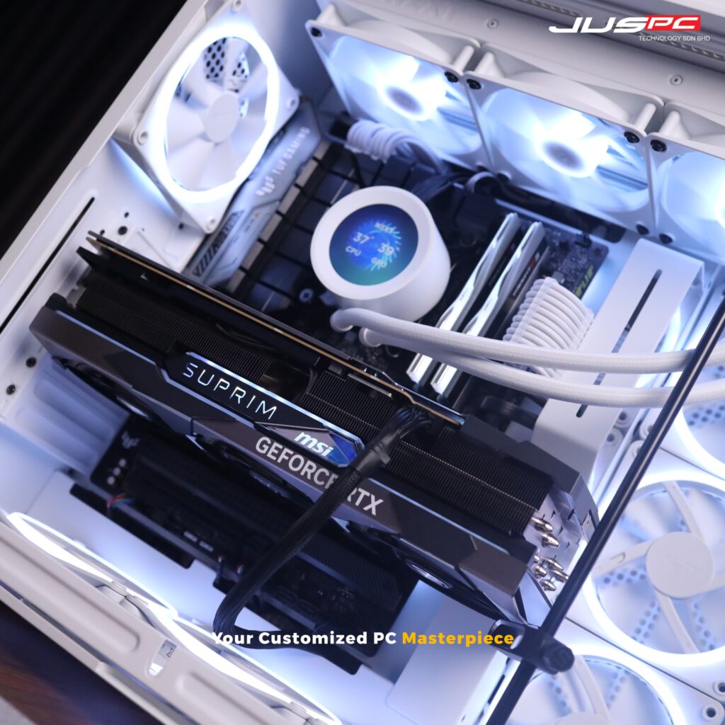 【NZXT H9 FLOW White Gaming Pc Setup】 | JusPC