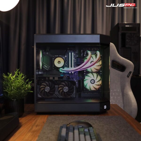 【HYTE Y60 Fish Tank Pc Build】 | JusPC