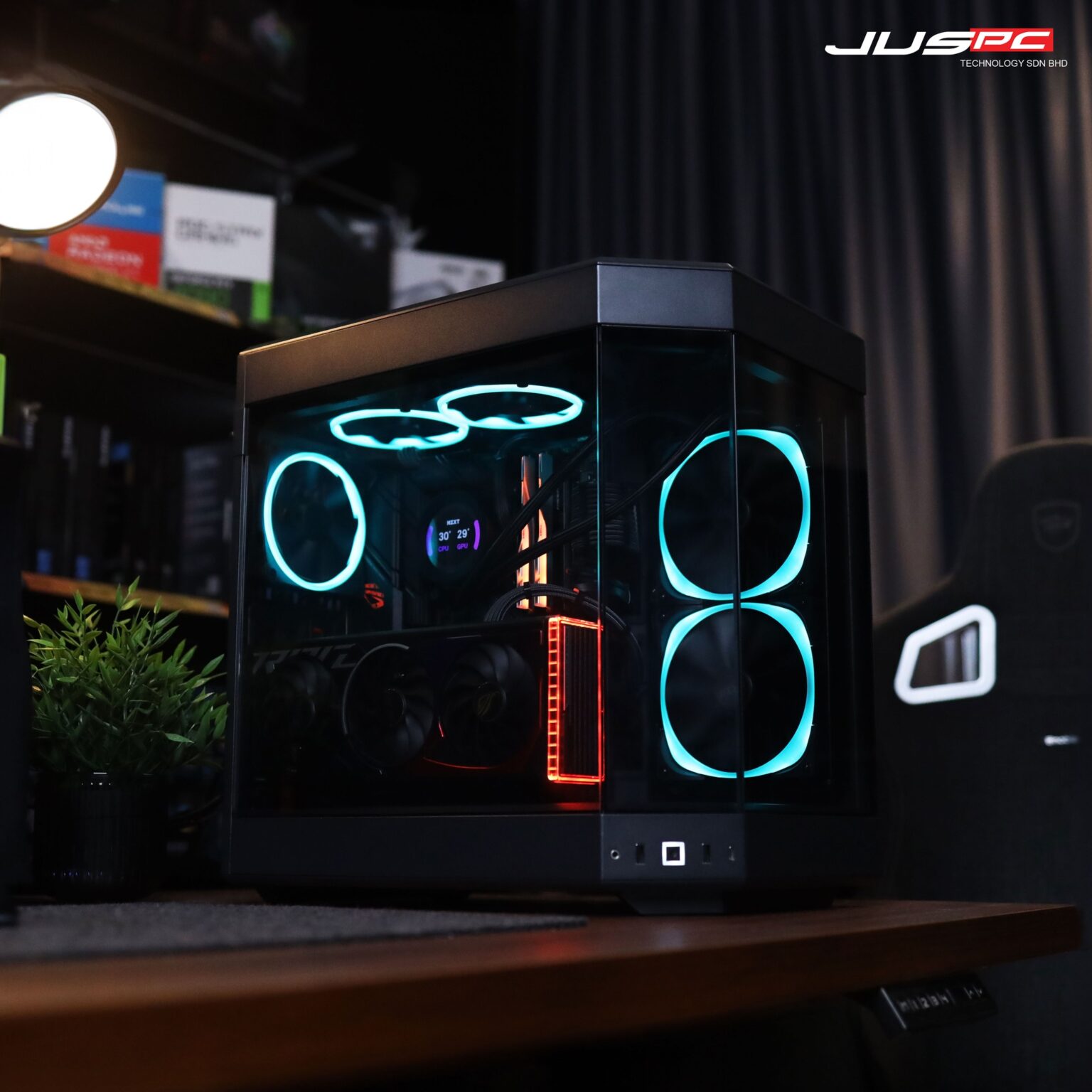 【HYTE Y60 Fish Tank PC Setup】 | JusPC